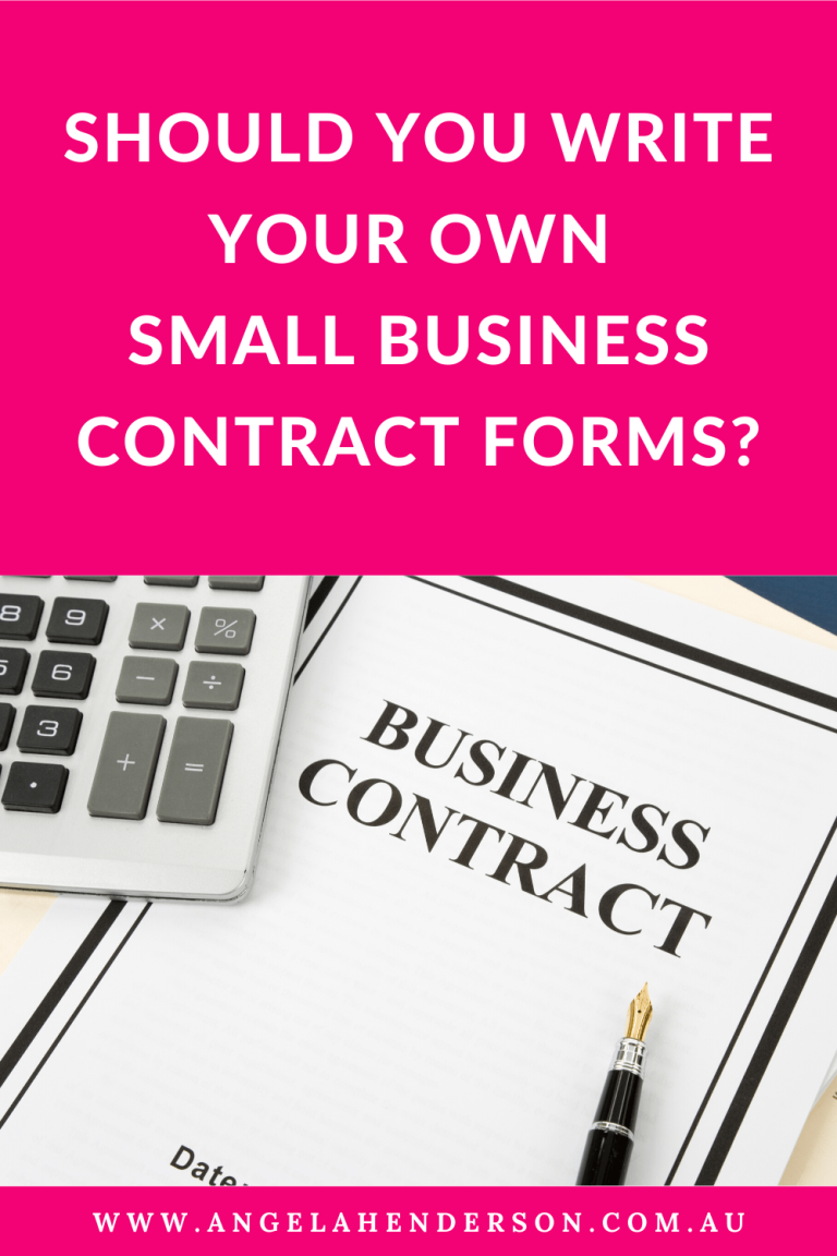 Should You Write Your Own Small Business Contract Forms Should You Write Your Own Small Business Contract Forms